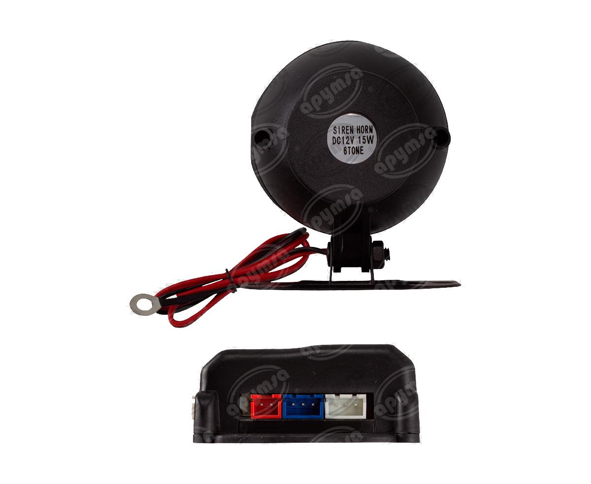 ALARMA AUTOMOTRIZ 12V CONTROL REMOTO 3 CANALES CARBON A 3 40M