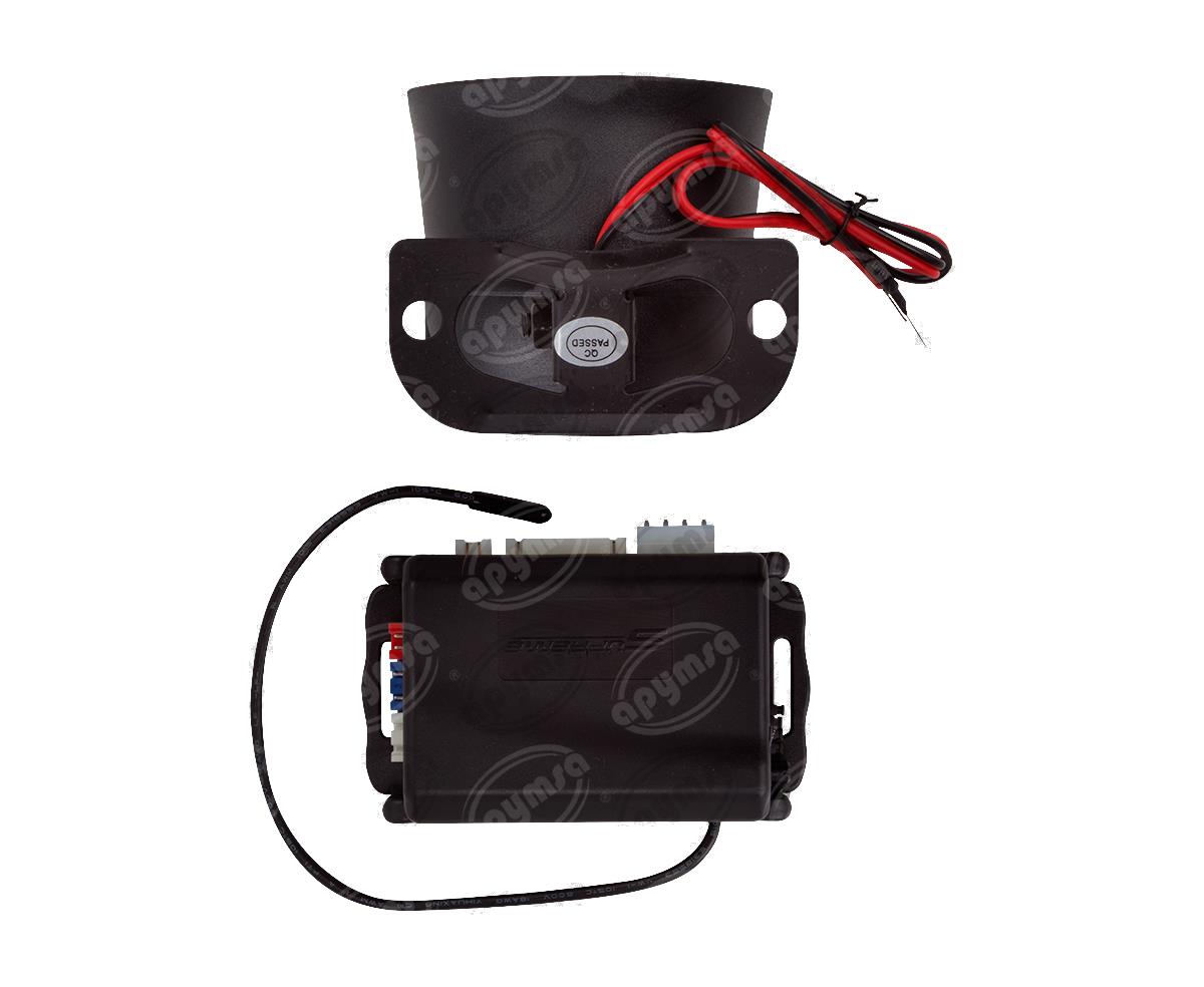 ALARMA AUTOMOTRIZ 12V CONTROL REMOTO 3 CANALES CARBON A 3 40M