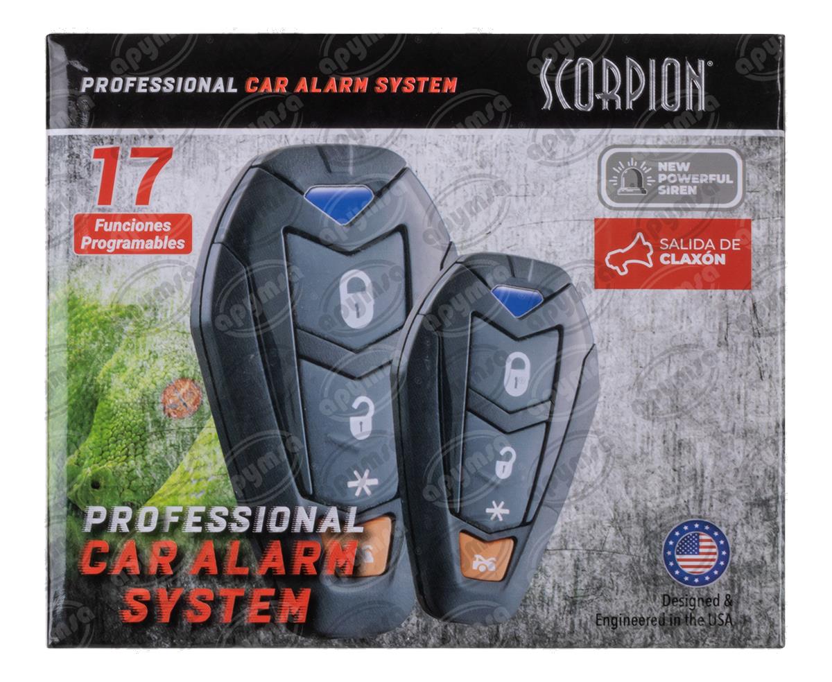 ALARMA AUTOMOTRIZ 12V VENOM CONTROL REMOTO SCORPION VENOM