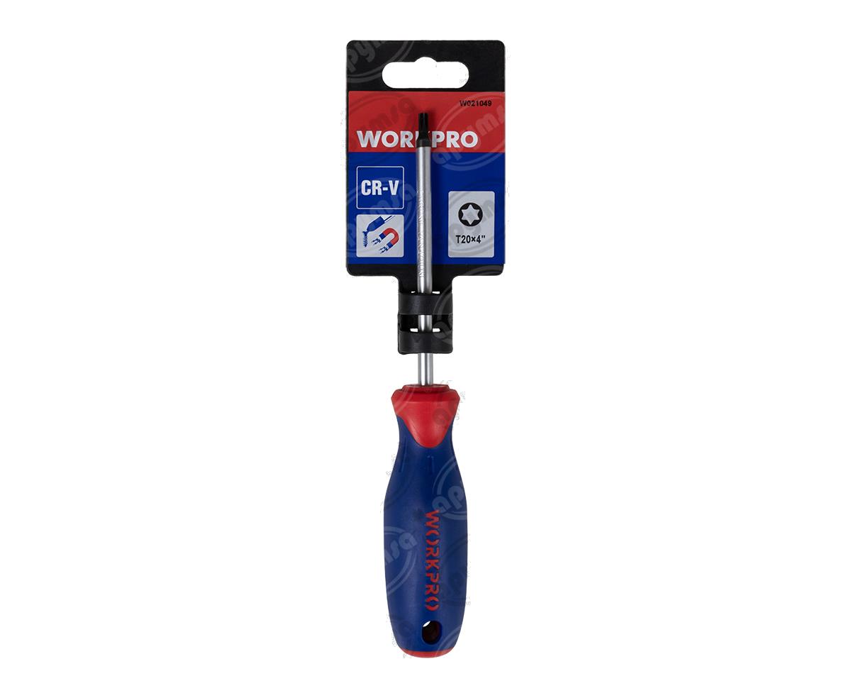 DESARMADOR VARIOS TIPOS DESARMADOR TORX T20X4" WORKPRO W021049WE