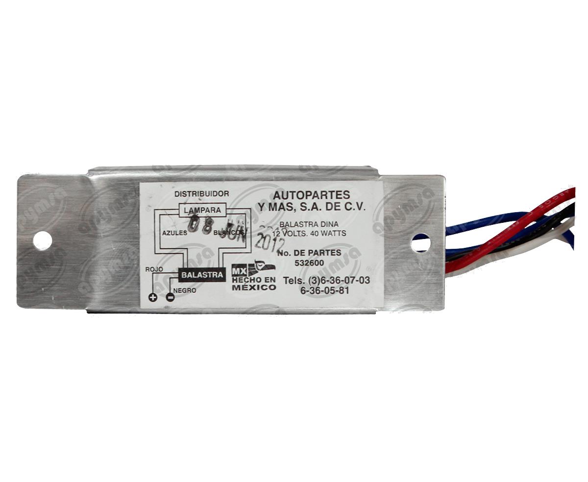 BALASTRA ELECTRONICA 12V 40W AUTOBUS TIPO DINA NACIONAL 9113B1240B