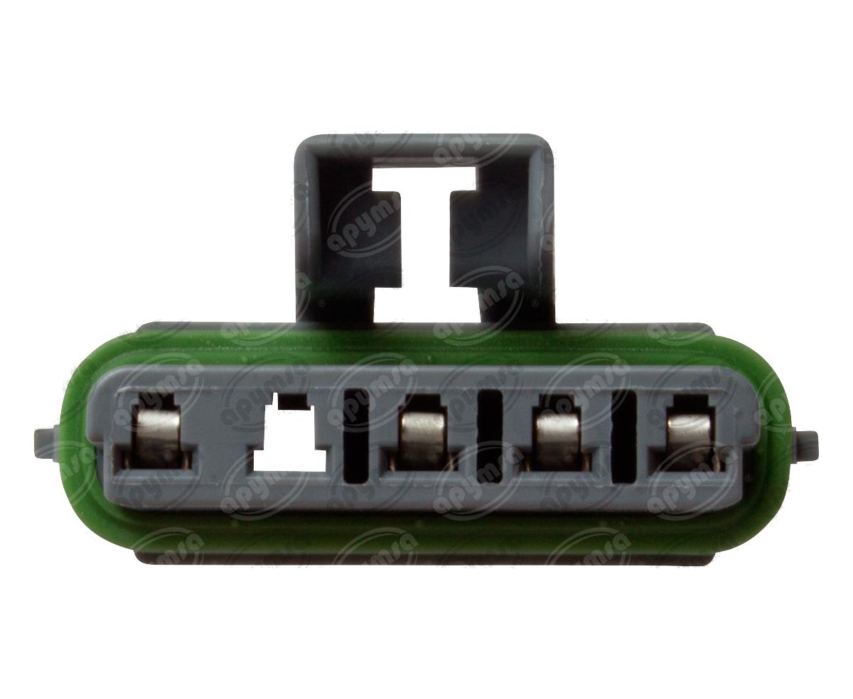 CONECTOR CALAVERA 1 PALETA 4TERMINALES UNIVERSAL CIRCUITO GM PICK UP 92 ...