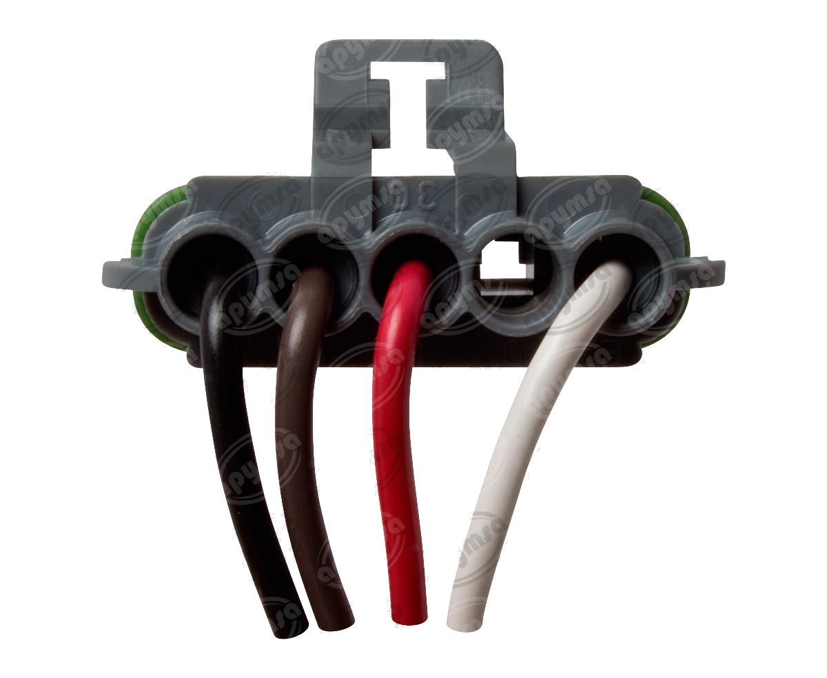 CONECTOR CALAVERA 1 PALETA 4TERMINALES UNIVERSAL CIRCUITO GM PICK UP 92 ...