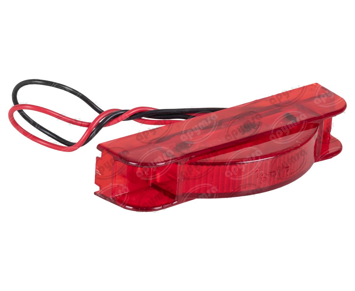 PLAFON LEDS ROJO 12V 7 LEDS TIPO CARRITO QBH STAR 1780036