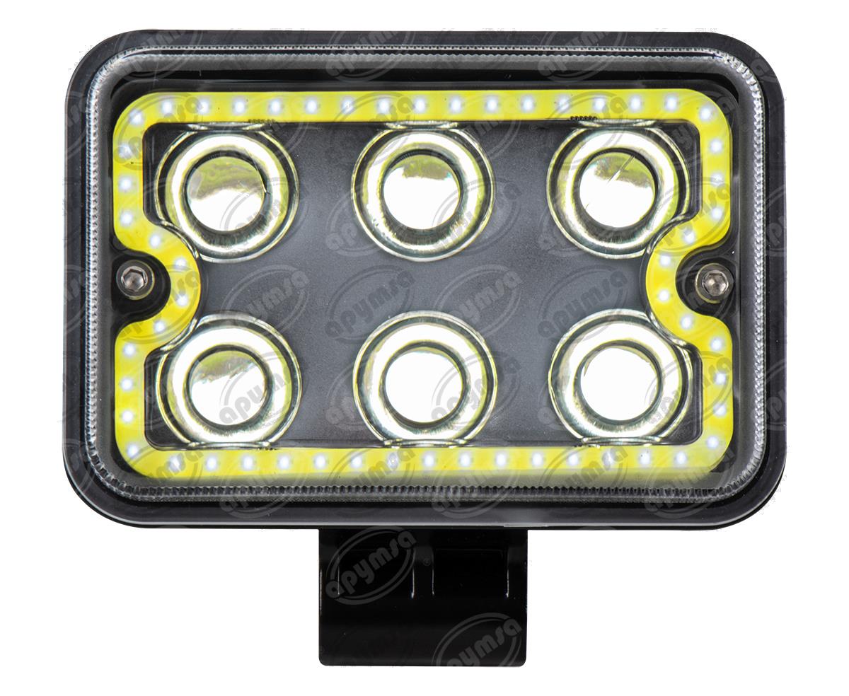 FARO AUXILIAR 9 30V 18W 1PZ 6 LEDS LUZ DE DIA BLANCO QBH STAR WORK LIGHT 6SMD WHITE