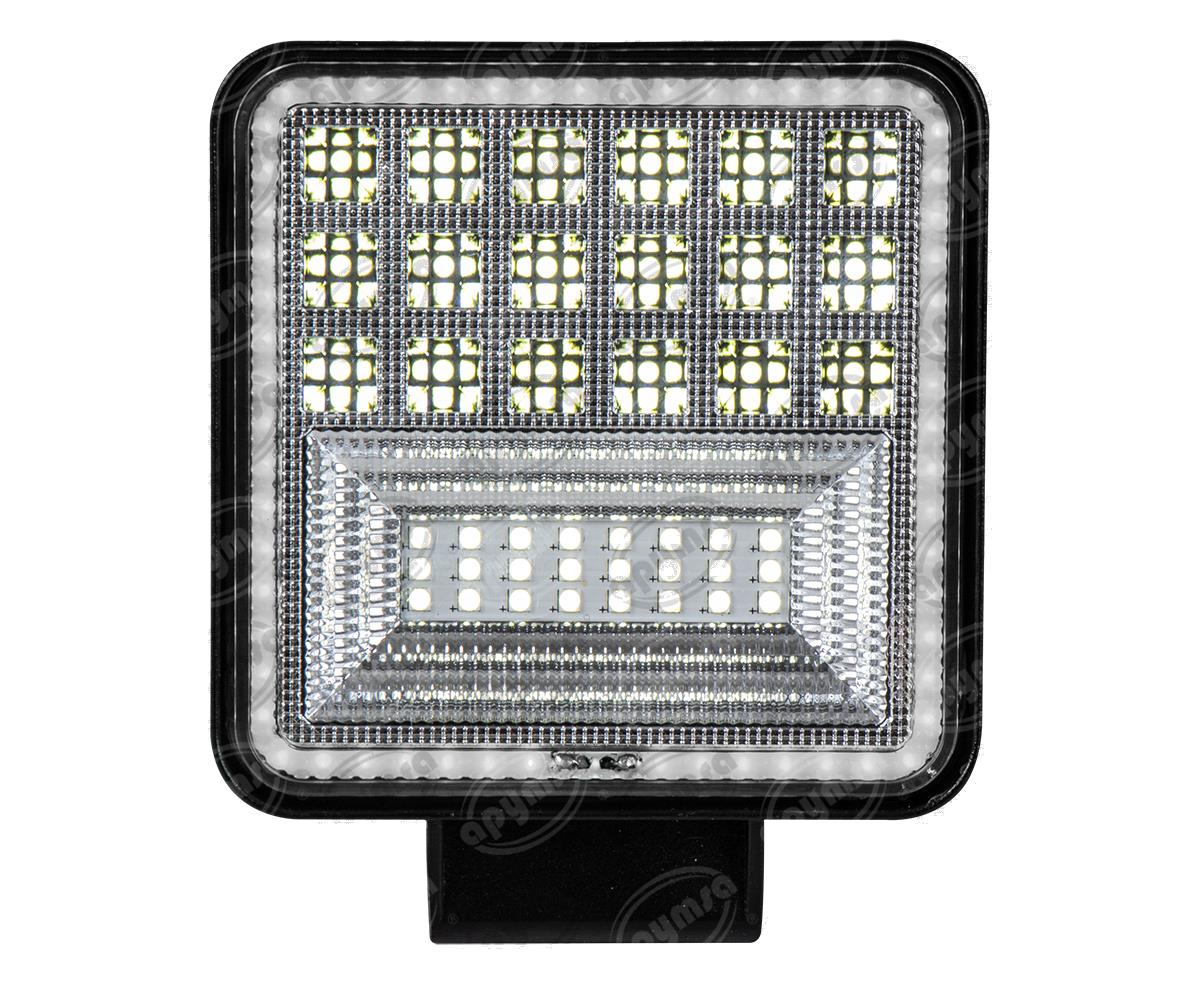 FARO AUXILIAR 9 30V 1PZ 42 LEDS CUADRADO CON LUZ DE DIA BLANCA STAR WORK LIGHT 42SMD