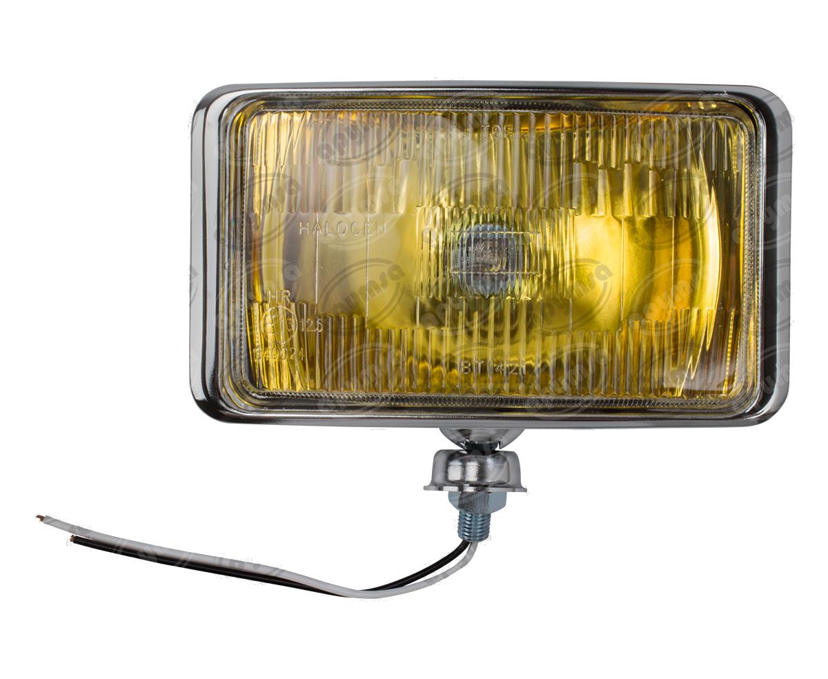 FARO AUXILIAR AMBAR DERECHO E IZQUIERDO 12V RECTANGULAR CROMADO DEFENSA ...