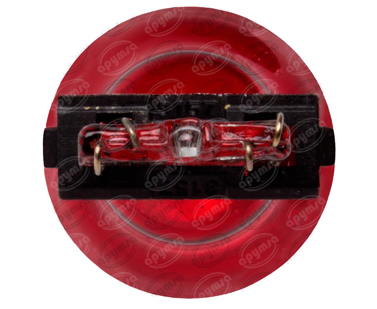 FOCO INCANDESCENTE 3157 ROJO 12V 2 POLOS 1PZ STAR 3157 R