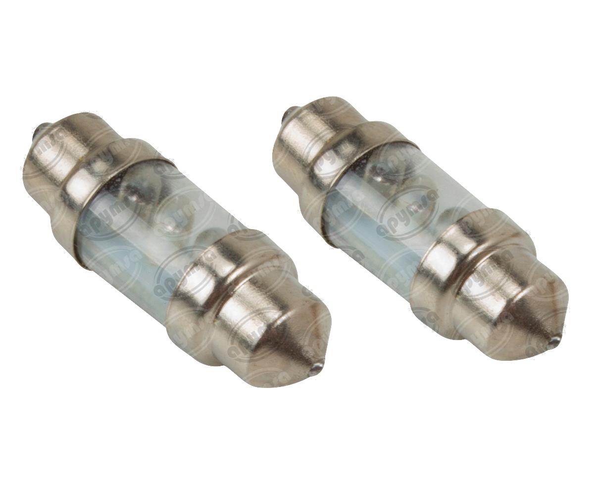 FOCO LEDS FESTOON TIPO FUSIBLES AZUL 12V 3 LEDS 2PZ QBH STAR 10X31