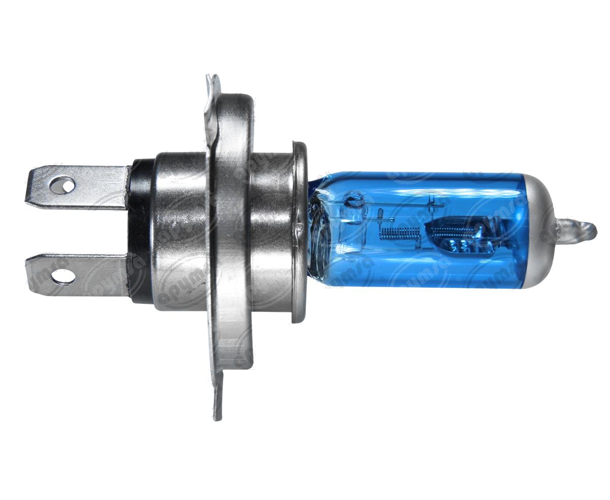 FOCO HALOGENO H4 / 9003 AZUL 12V 100/90W 2PZ P43T XENON SUPER BLUE LUJO ...