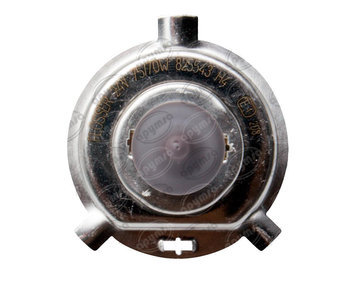 FOCO HALOGENO H4 / 9003 TRANSPARENTE 24V 75/70W 1PZ P43T FLOSSER H4 24V