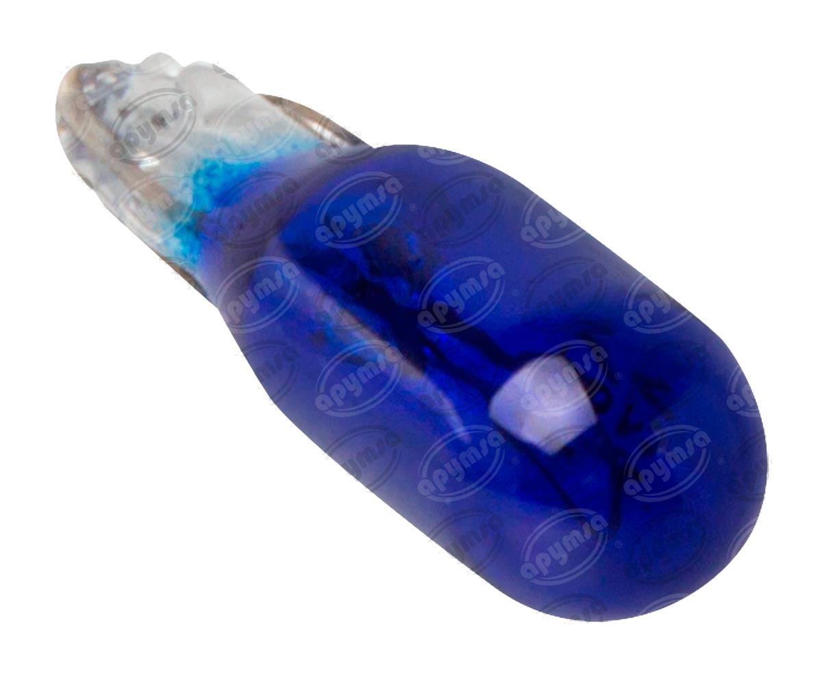 FOCO INCANDESCENTE 73 AZUL 12V 3W 1 POLOS 1PZ TIPO PELLIZCO MINI QBH ...