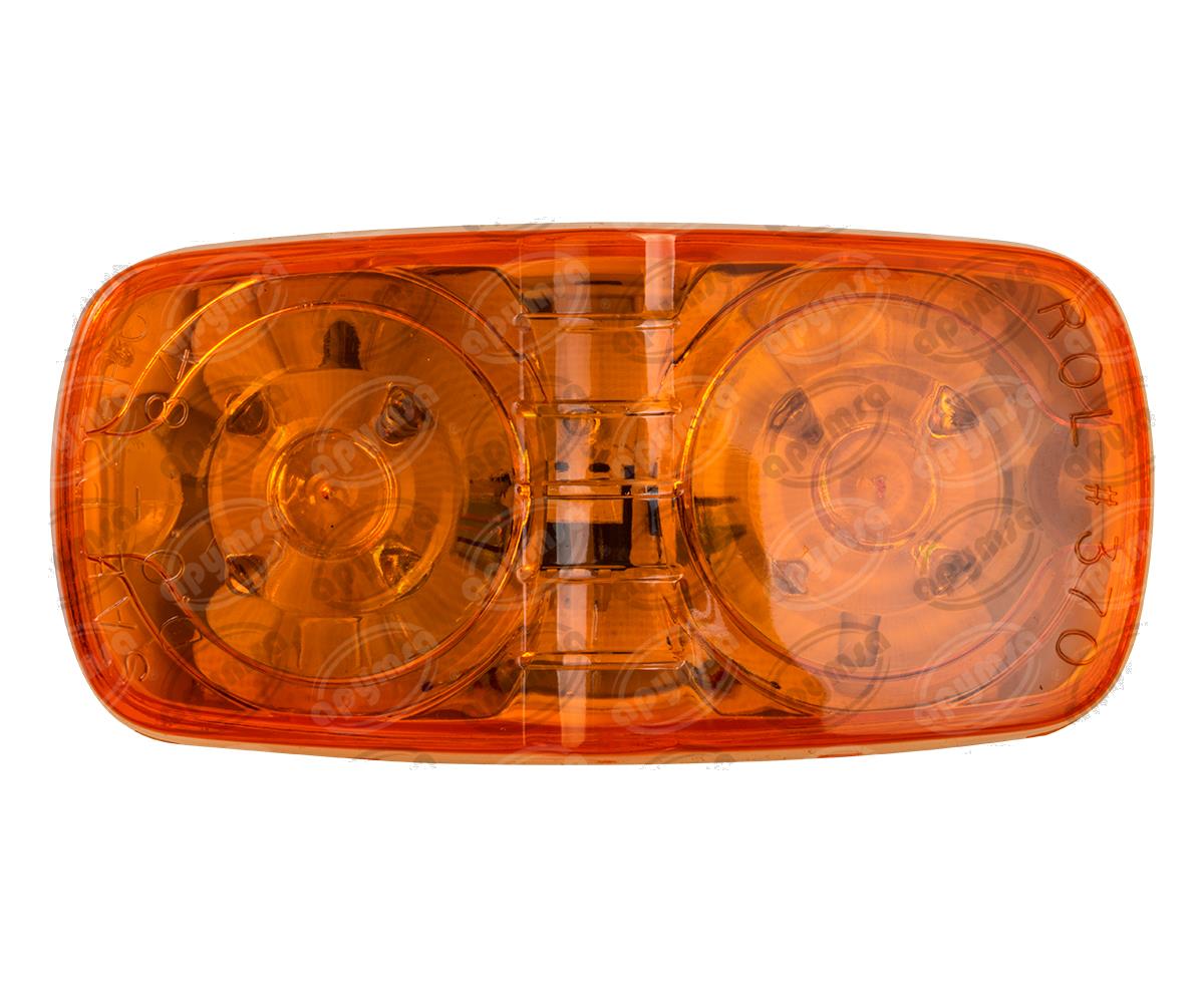 PLAFON LEDS MICA AMBAR POSICION LATERAL 10 LEDS 12V 24V TIPO HELLA ...