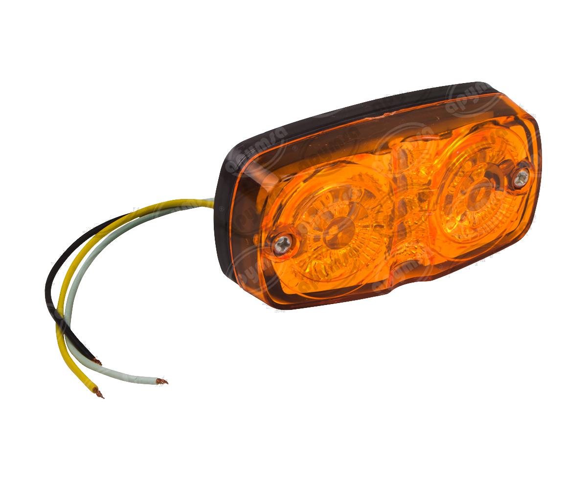 LUZ POSICION MICA AMBAR LATERAL 12V 16 LEDS TIPO HELLA DOBLE OPTICA ...