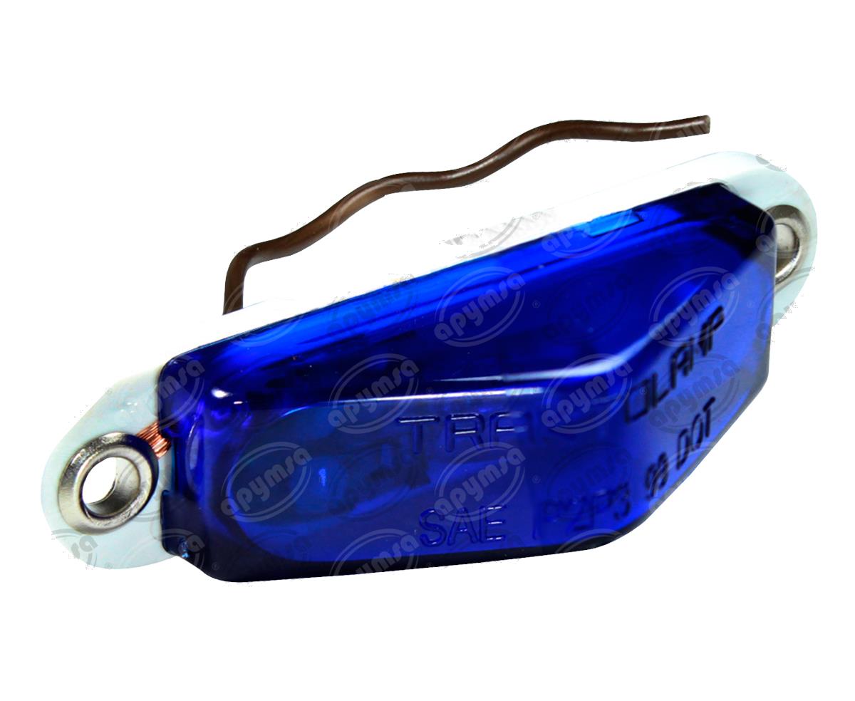 LUZ POSICION MICA AZUL 12V MINI TIPO PIRAMIDE PLASTICOS RECORD 1061