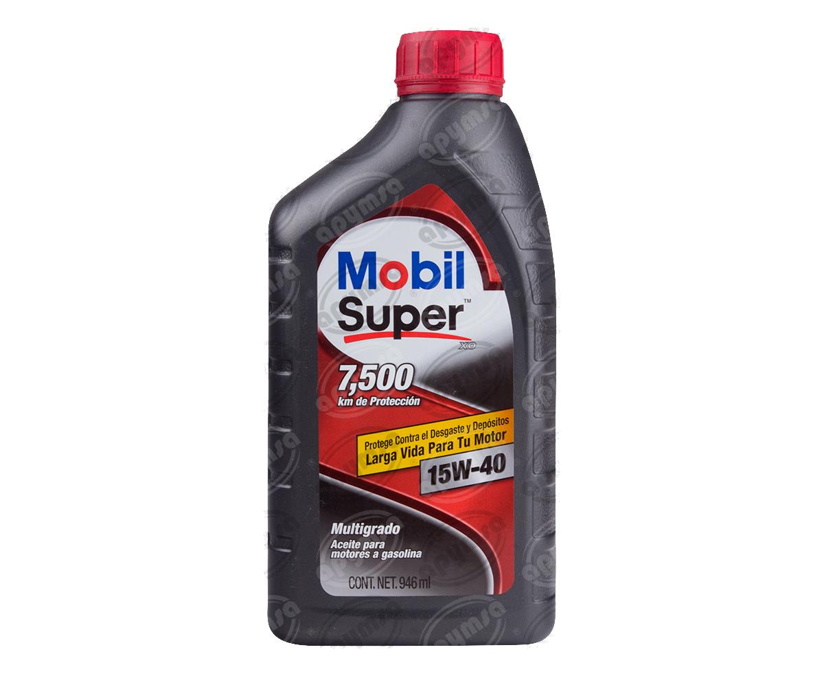 LUBRICANTE ACEITE MULTIGRADO (MINERAL) 15W40 1L 946ML SUPER X0 LITRO MOBIL 15W40