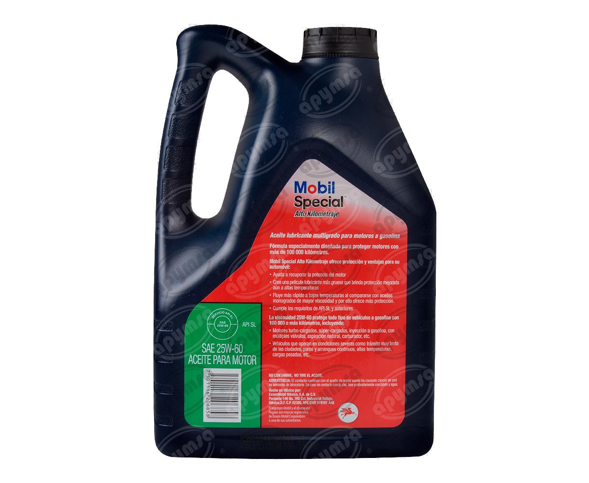 LUBRICANTE ACEITE MULTIGRADO (MINERAL) 25W60 5L ESPECIAL ALTO ...